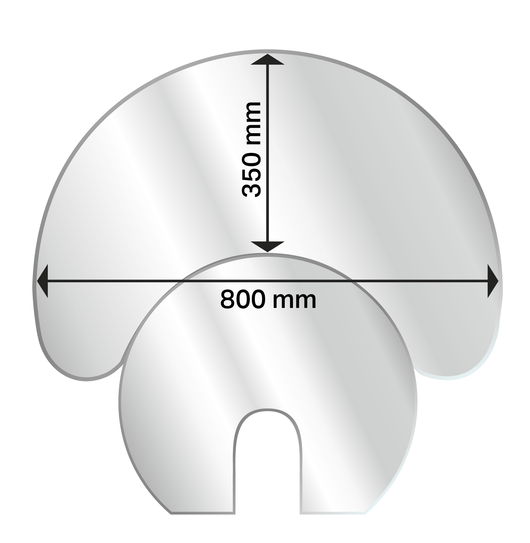 Aduro gulvplate peis i grått glass | Optimera.no