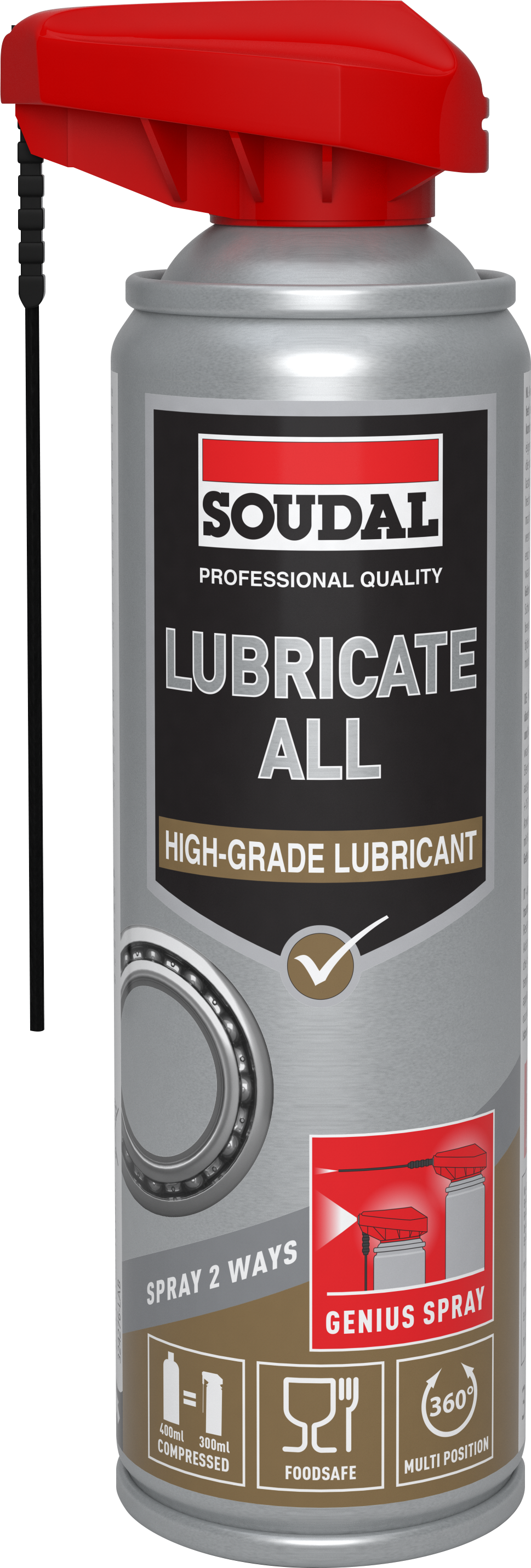 Spray lubricate 300ml soudal lubricate 300ml | Optimera.no