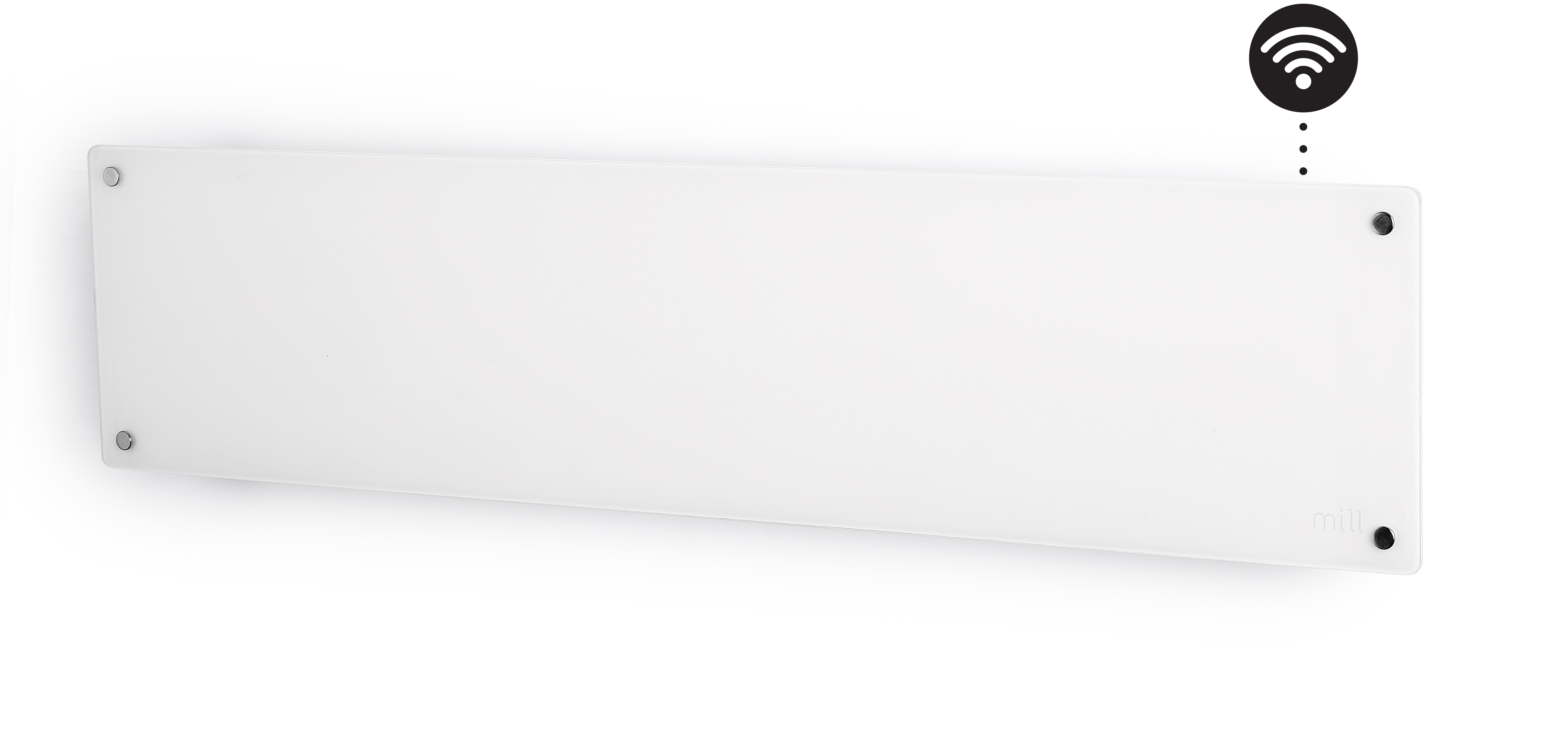 Mill panelovn glass WiFi Gen 4 850W | Optimera.no