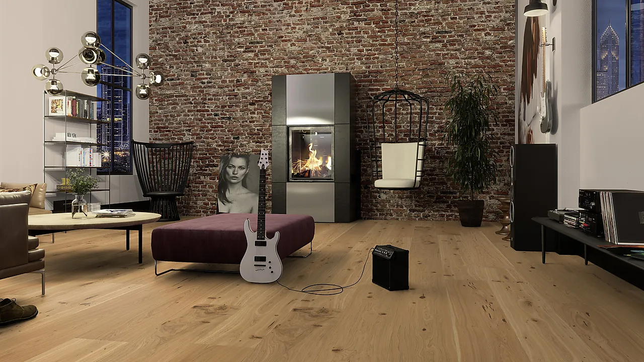 Boen Parkett authentic chaletino børstet oljet | Optimera.no