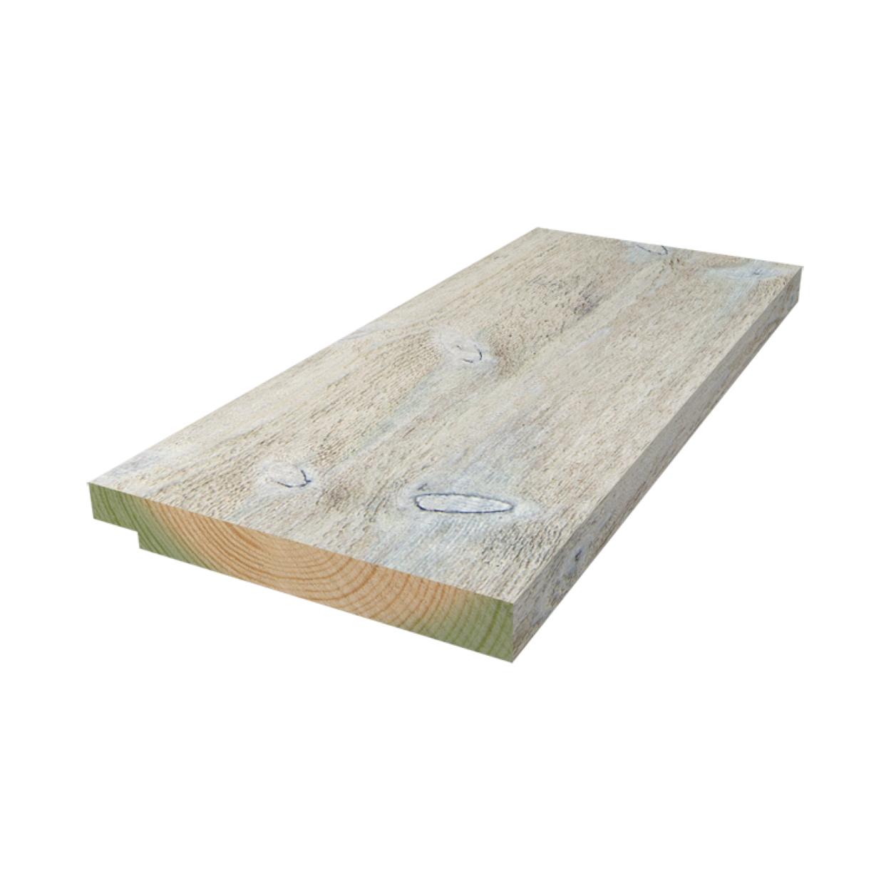 Kledning enkelfalset 19x148 mm grunnet dekkhvit impregnert furu ...