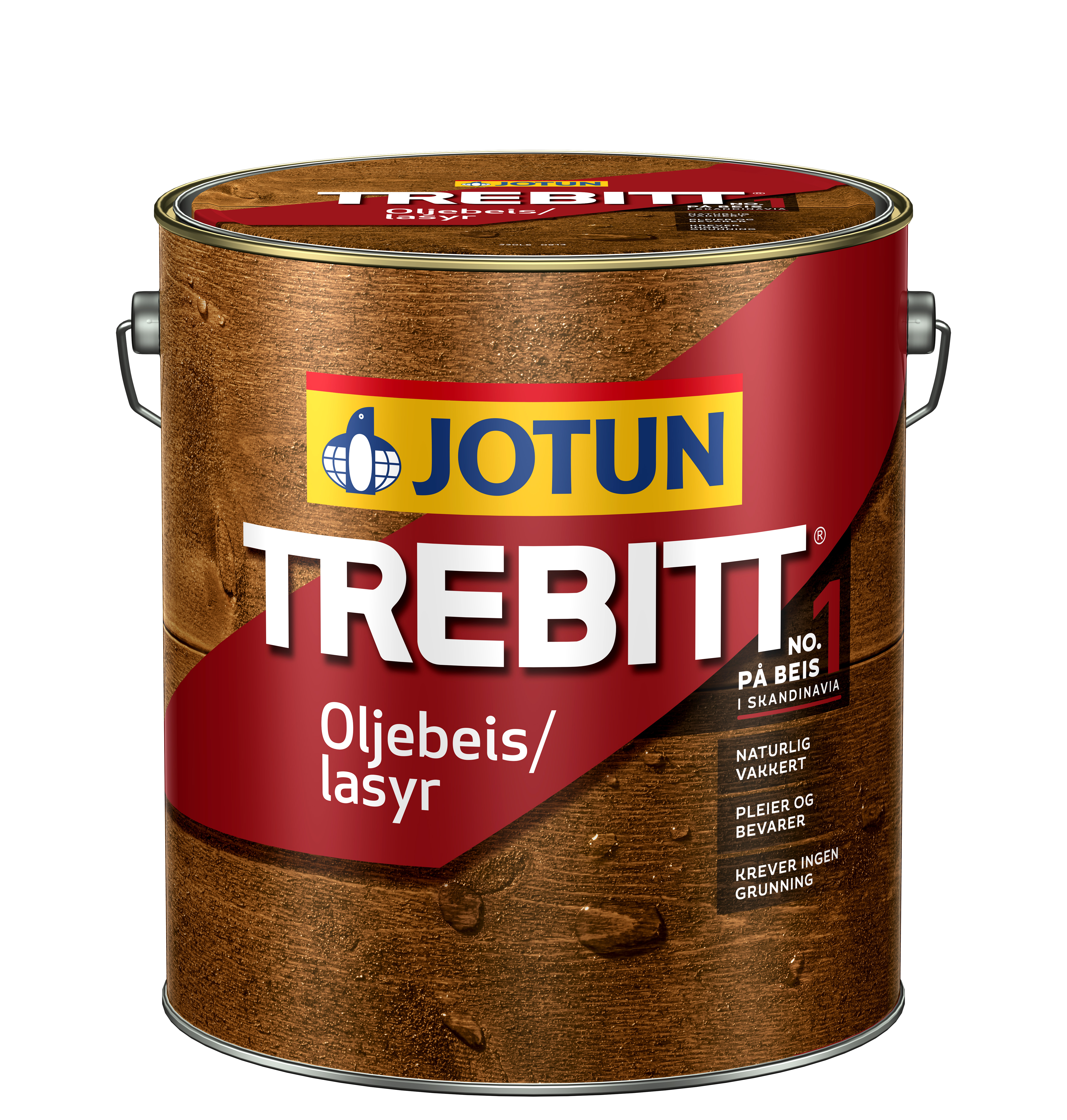 Trebitt oljebeis rød 9 liter | Optimera.no