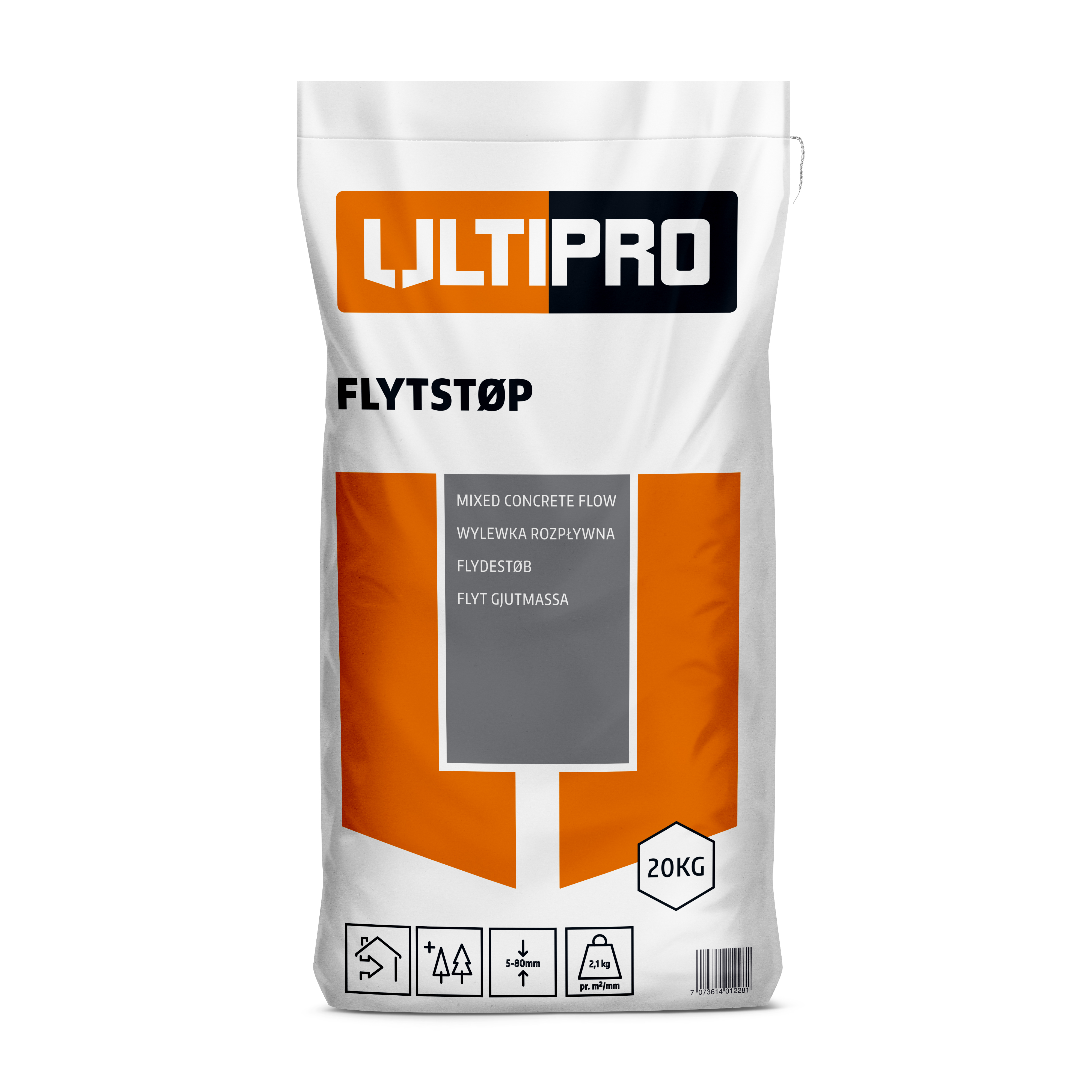 Ultipro flytstøp 20kg | Optimera.no