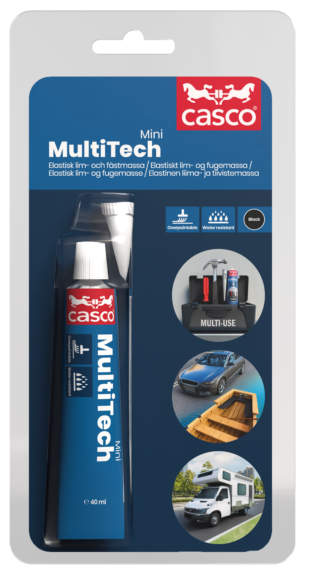 Fug og lim MultiTech mini black 40 ml | Optimera.no