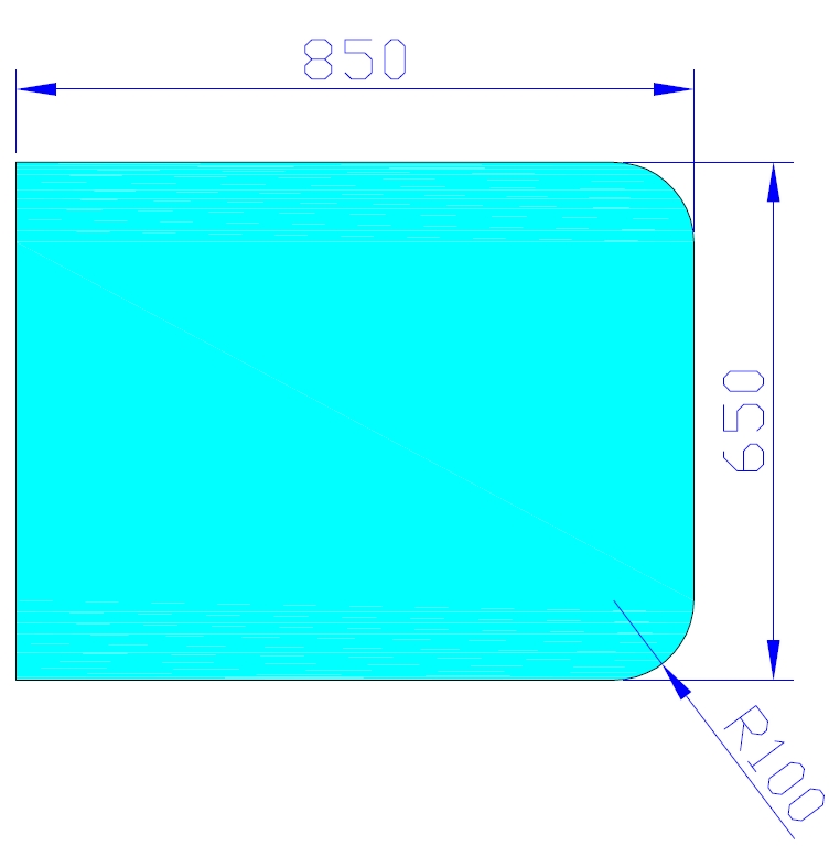 Gulvplate ovn i klart glass 650x850 mm | Optimera.no
